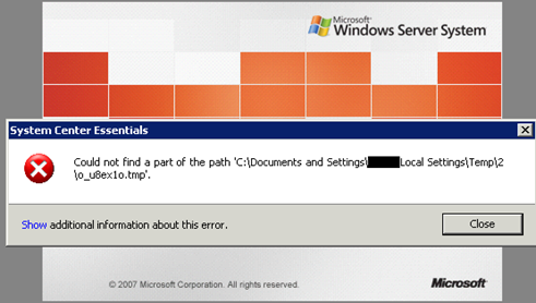 I deleted Temp files and now the SCE console won’t open | Practical365