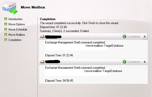 Exchange 2007 Incorrectly Reports Time for Very Long Mailbox Moves