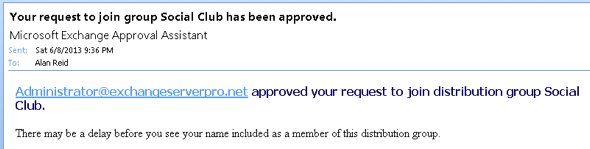 Exchange 2010: Configuring Membership Approval for Distribution Groups