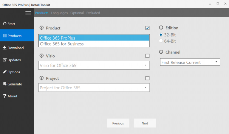 Creating an Office 365 Client Application Installer Using the ...
