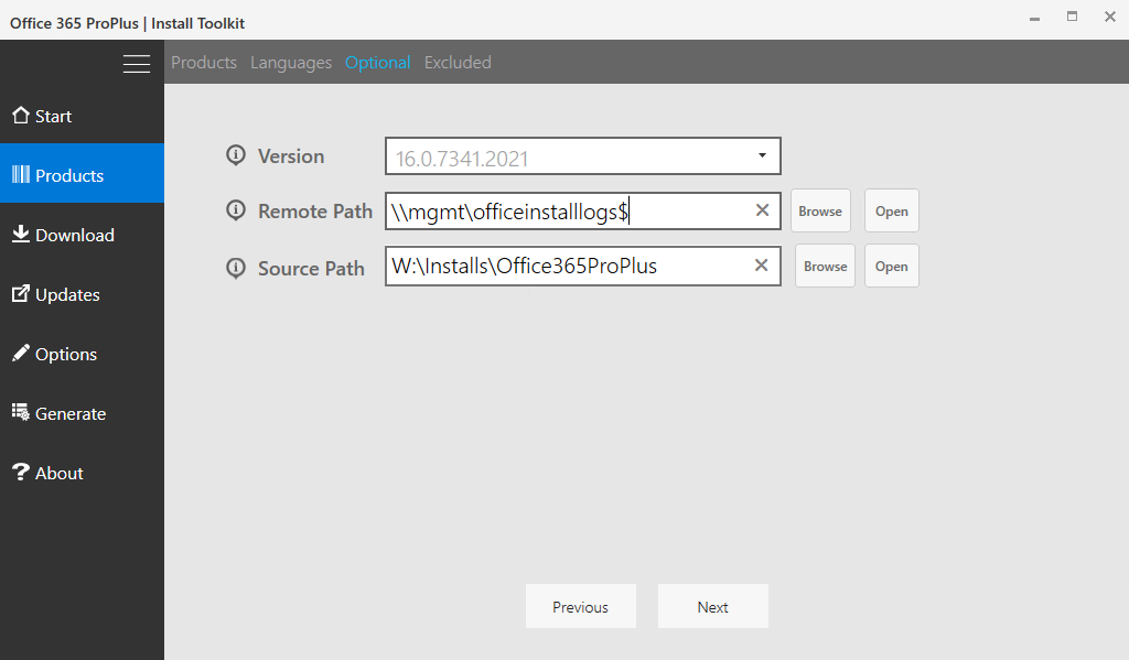 Creating an Office 365 Client Application Installer Using the ...
