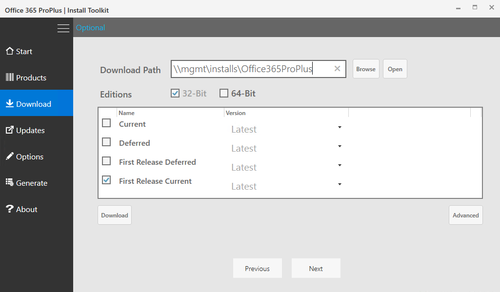 Creating an Office 365 Client Application Installer Using the ...