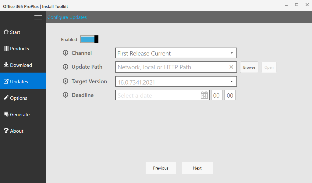 Creating an Office 365 Client Application Installer Using the ...