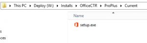 Setting Up a Simple Office 365 Deployment From a Network Share