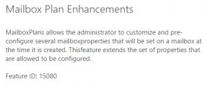 Controlling Exchange Online Mailbox Features with Mailbox Plans ...