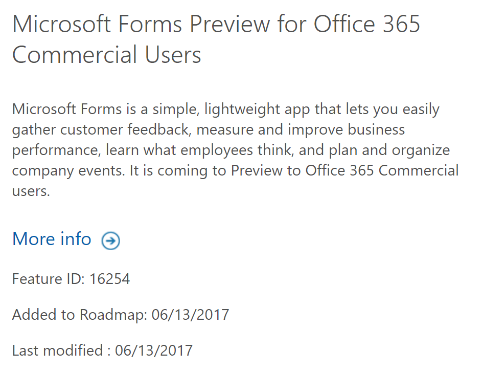 Microsoft Forms Arrives for Commercial Office 365 Tenants | Practical365