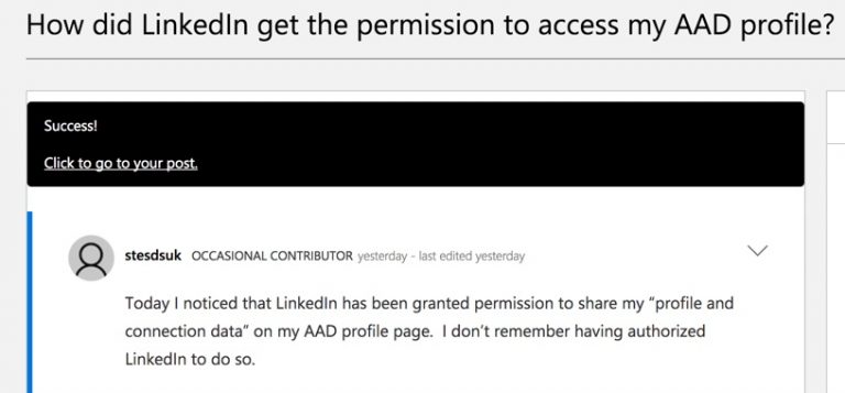 LinkedIn Data Sharing with Microsoft Azure AD & Office 365