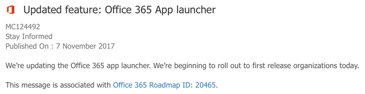 New Office 365 App Launcher Experience Rolling Out to First Release ...
