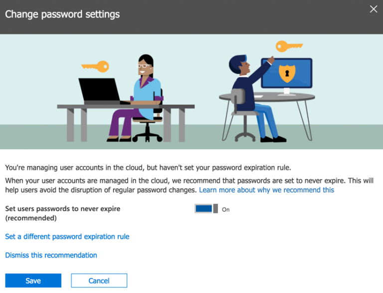 Microsoft Recommends Non-Expiring Passwords for Office 365