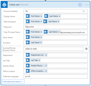 Automating Office 365 Account Creation Using SharePoint Online, Flow ...