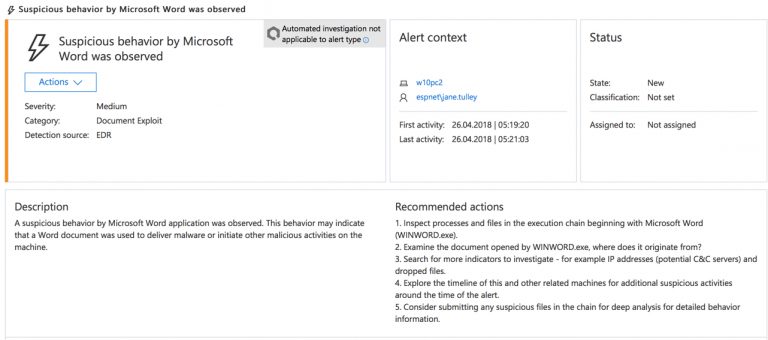 A Look at Windows Defender Advanced Threat Protection (WD ATP ...