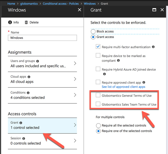 Configuring Terms of Use for Office 365 and Azure Active Directory Logins