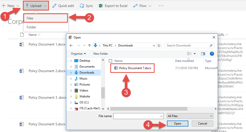 Using SharePoint Online Document Libraries as a Document Management ...