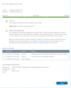 Improvements in Exchange Online Message Tracing | Practical365
