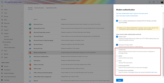 Switching off legacy authentication for Exchange Online | Practical365
