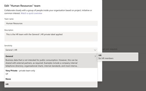 Using sensitivity labels with SharePoint sites, Microsoft Teams, and ...