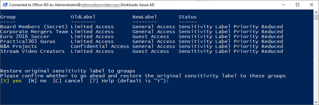 Monitor Changes to Container Management Sensitivity Labels