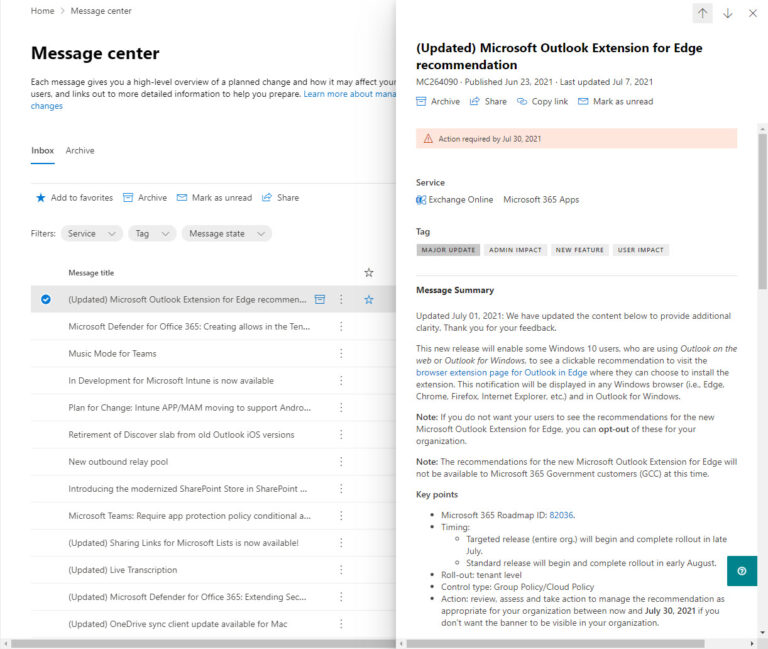 Using the Service Communications API to Report Service Update Messages ...