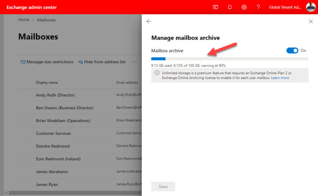 Microsoft Caps Exchange Online s Unlimited Archive At 1 5 TB