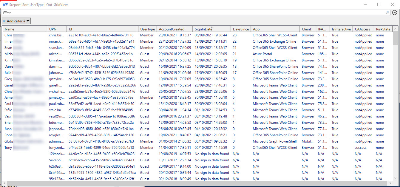 Using the Microsoft SDK for PowerShell to Report Azure AD Account Sign-ins | Practical365