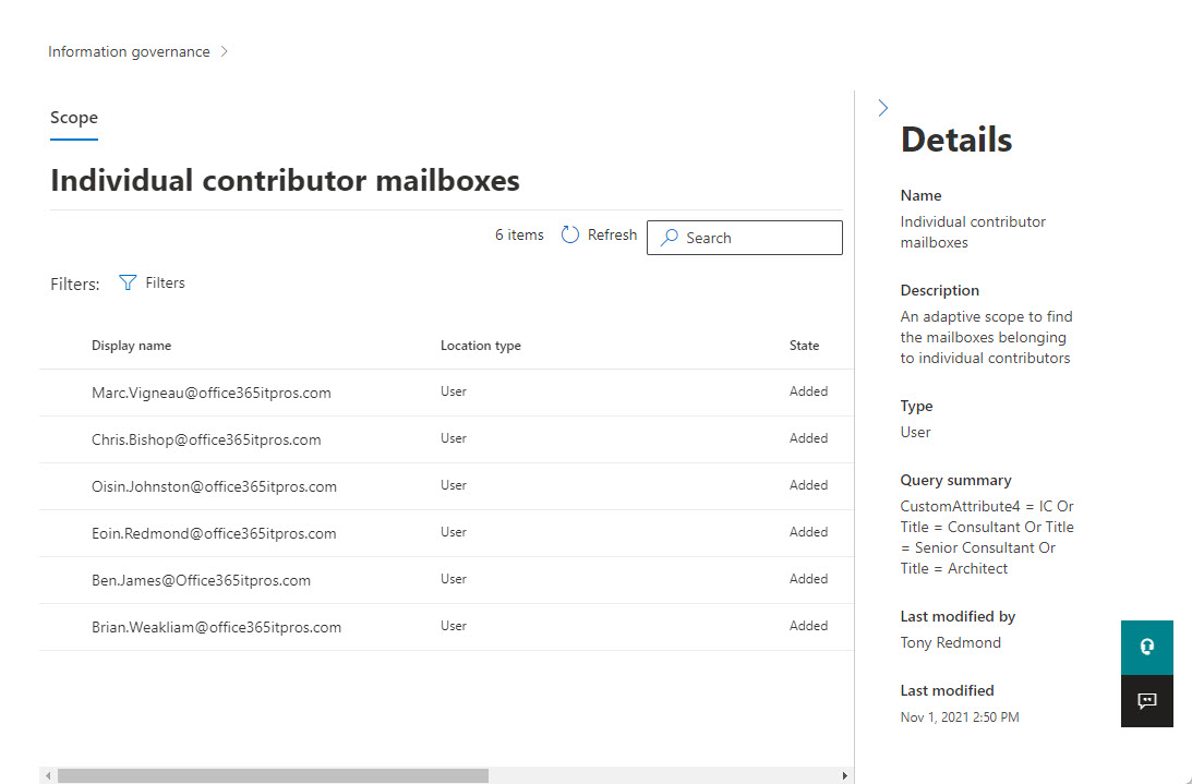 Using Adaptive Scopes with Microsoft 365 Retention Policies for Users ...