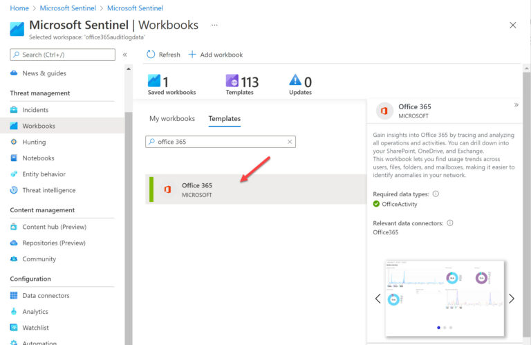 How to Use Office 365 Audit Data with Microsoft Sentinel | Practical365