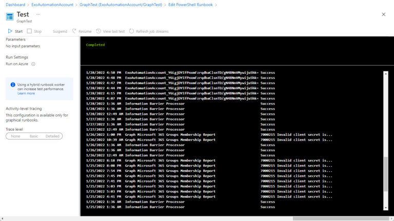 Using Azure Automation to Process Exchange Online Data with PowerShell ...