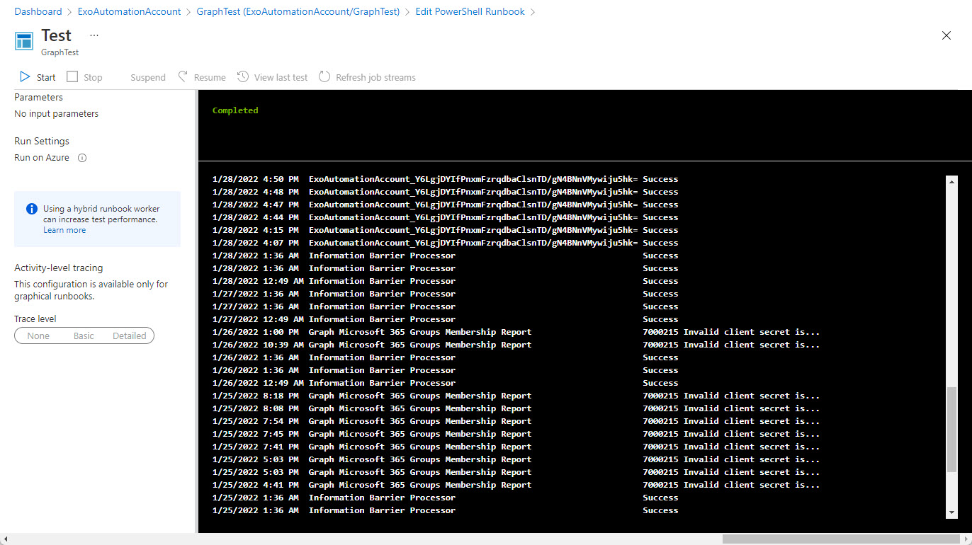 Using Azure Automation to Process Exchange Online Data with PowerShell ...