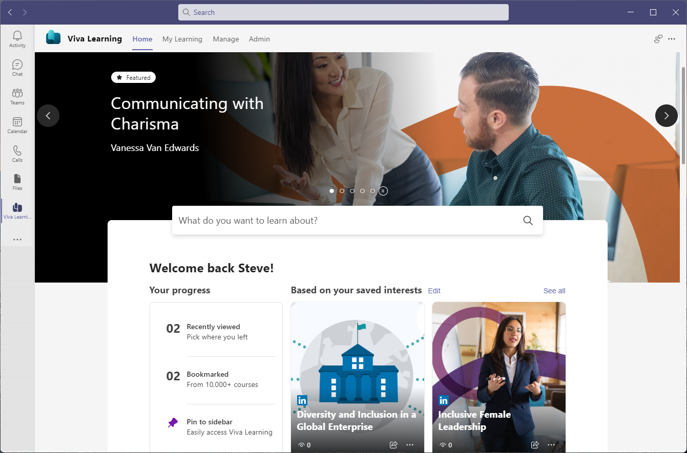 Set up Viva Learning and publish your own content using SharePoint ...