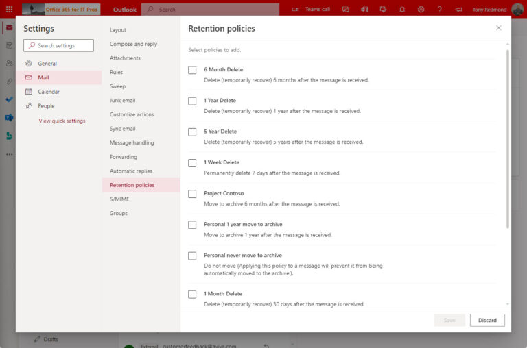 Transition from Exchange MRM to Microsoft 365 Retention