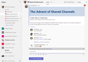 Microsoft Launches Shared Channels