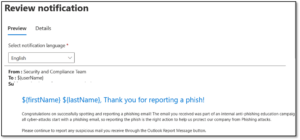 Attack Simulation Training: RBAC and End User Notifications