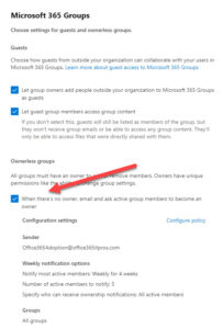 Microsoft Launches Group Ownership Governance Policy | Practical365