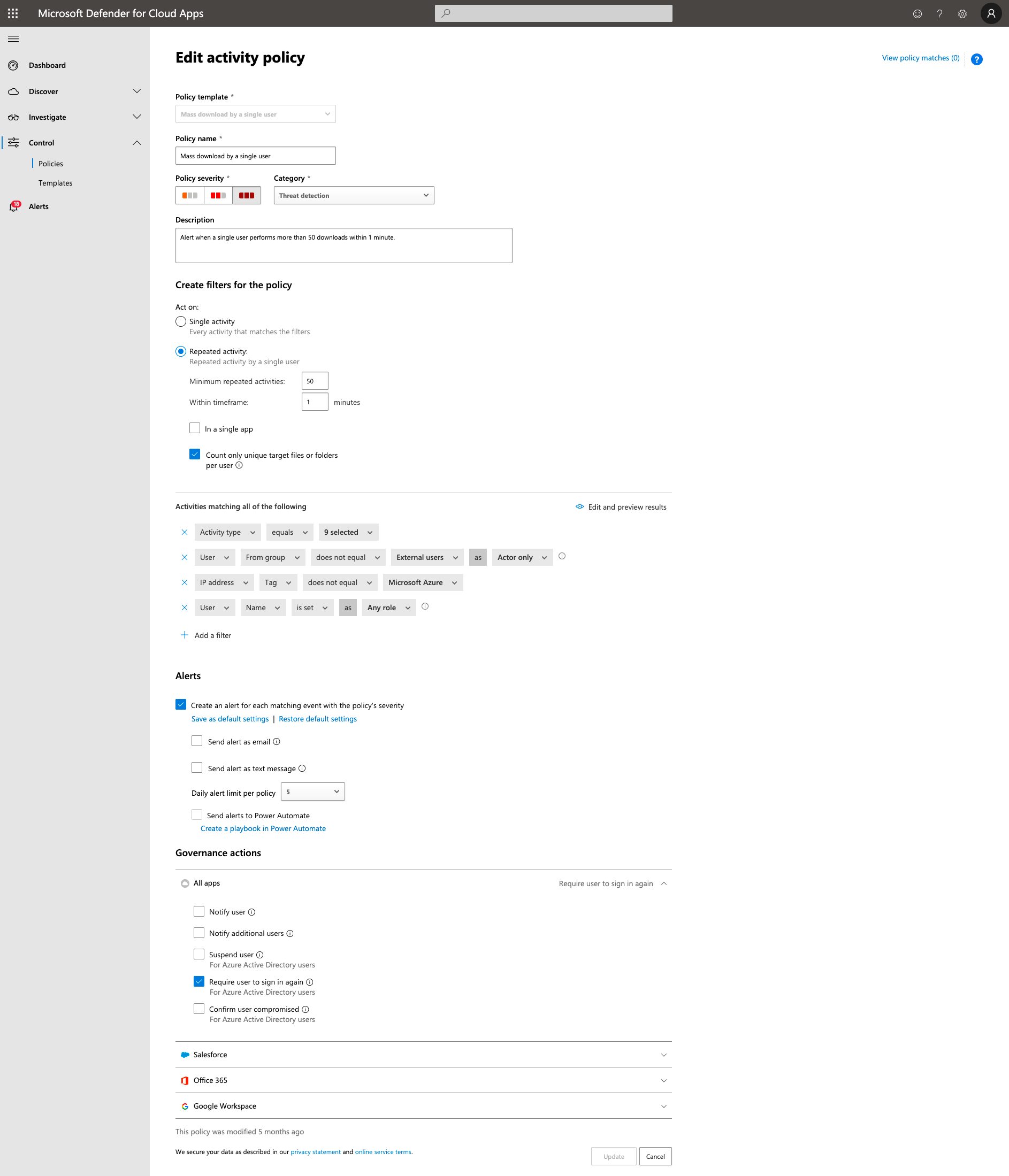 Using Microsoft Defender for Cloud Apps to Manage Third Party Apps