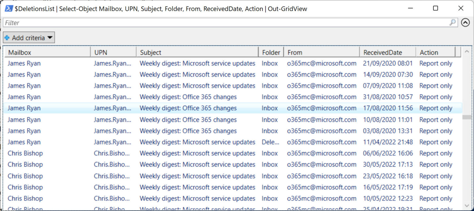Writing a Mailbox Clean-Up Script Using Graph APIs
