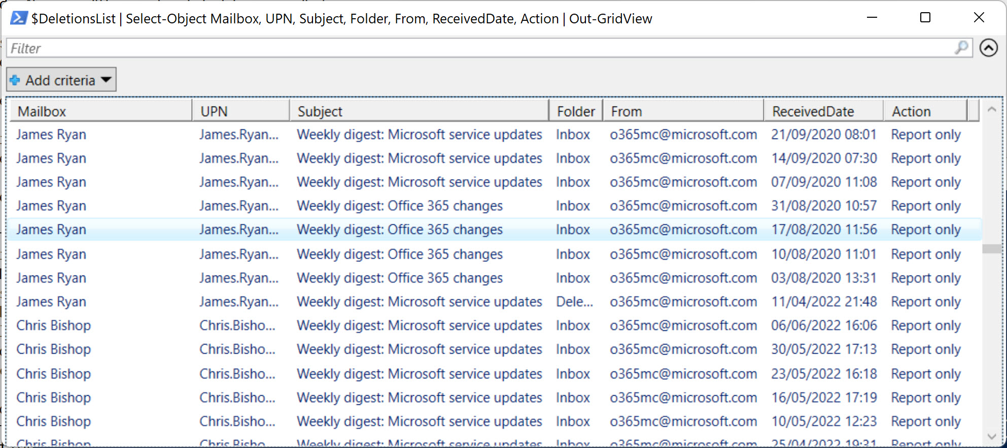 Writing a Mailbox Clean-Up Script Using Graph APIs