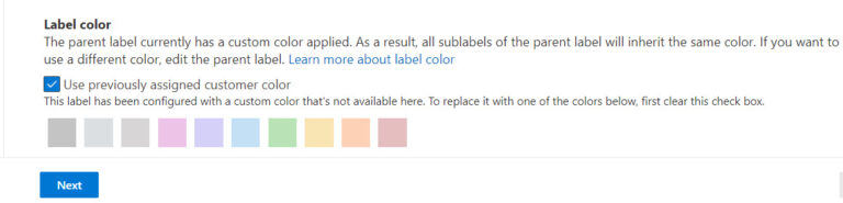 Assign Colors to Microsoft Purview Sensitivity Labels
