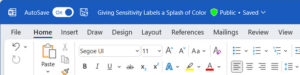 Assign Colors to Microsoft Purview Sensitivity Labels