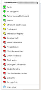 Assign Colors to Microsoft Purview Sensitivity Labels