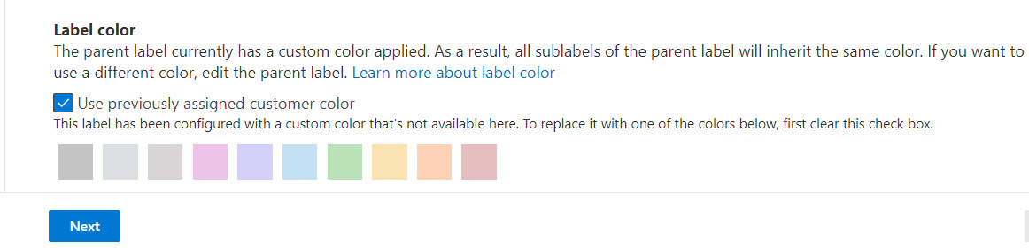 Assign Colors to Microsoft Purview Sensitivity Labels