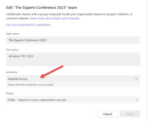 How to Apply Sensitivity Labels to Existing Teams