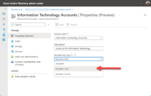 How to Use Dynamic Azure AD Administrative Units