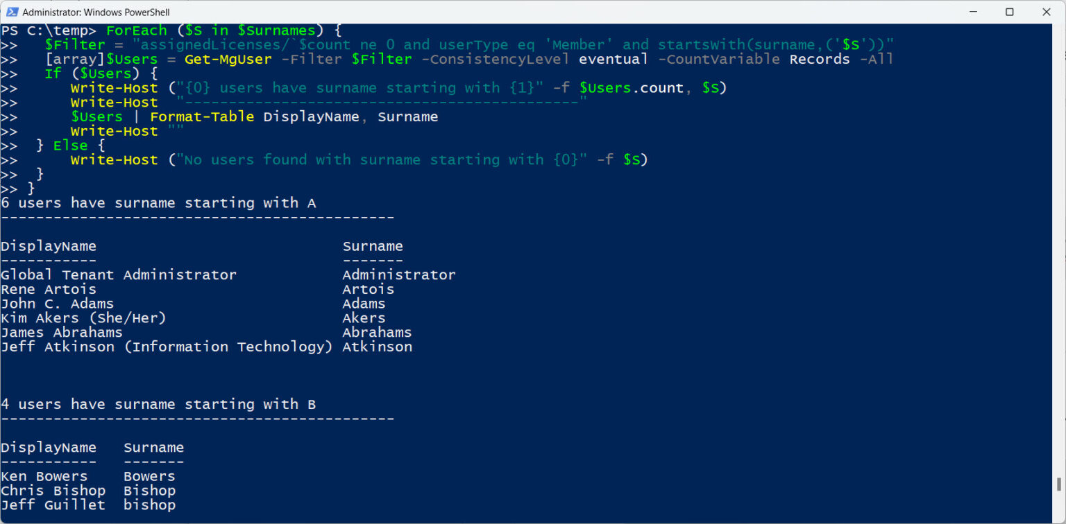 Find Entra ID Users with PowerShell | Practical365