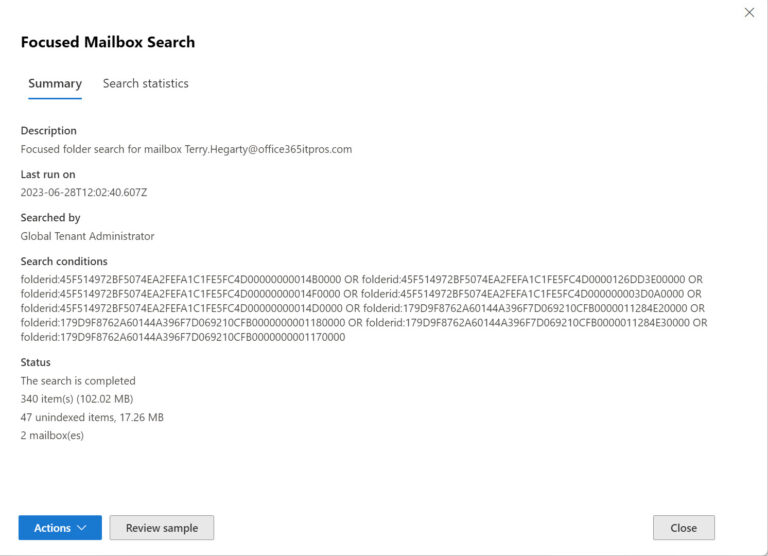 How to Use a Targeted Collection in a Microsoft 365 Content Search