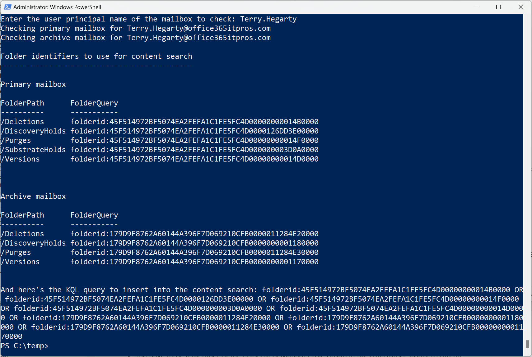 How to Use a Targeted Collection in a Microsoft 365 Content Search