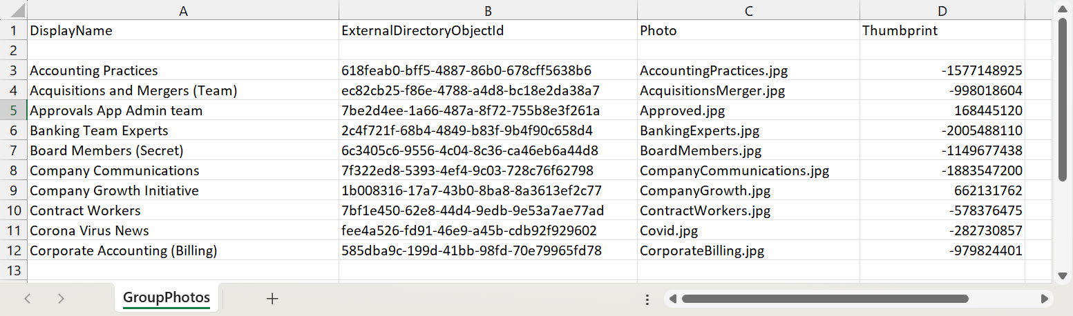 Central Management of Microsoft 365 Group Photos