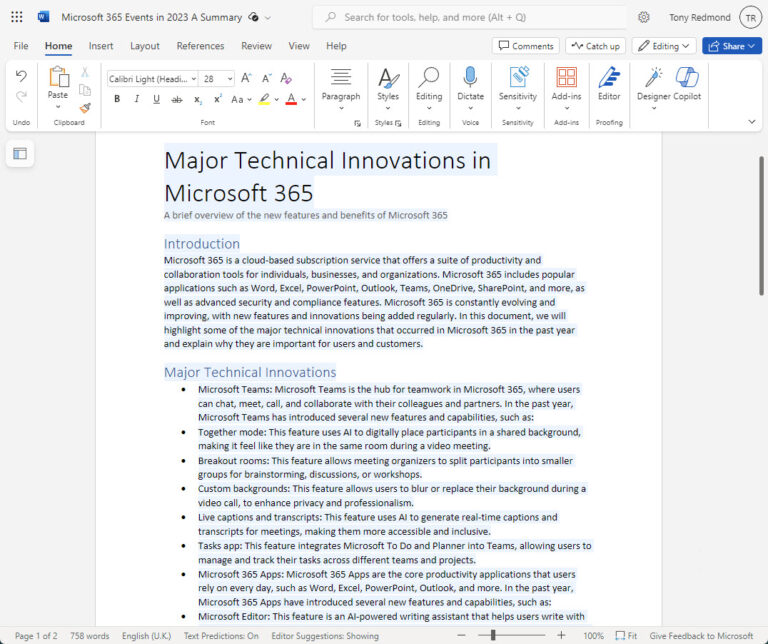 Review of Microsoft 365 in 2023 | Practical365