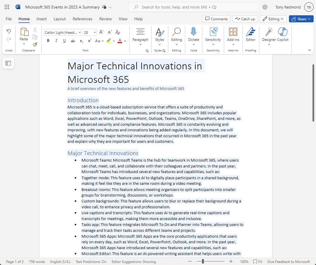 Review of Microsoft 365 in 2023 | Practical365