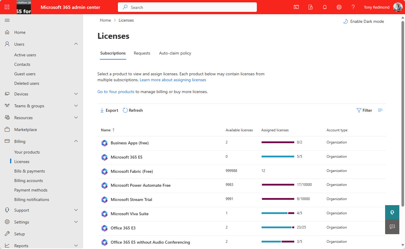 How to Report Microsoft 365 Subscriptions and Service Plans