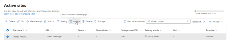 Archiving Options for Sites and Teams in M365 | Practical365